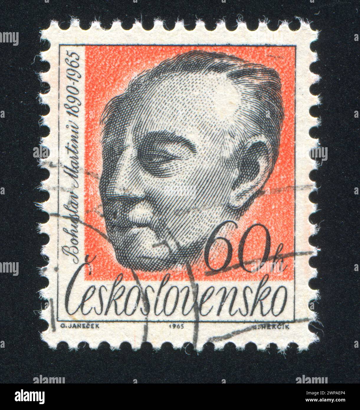 CZECHOSLOVAKIA - CIRCA 1965: stamp printed by Czechoslovakia, shows ...