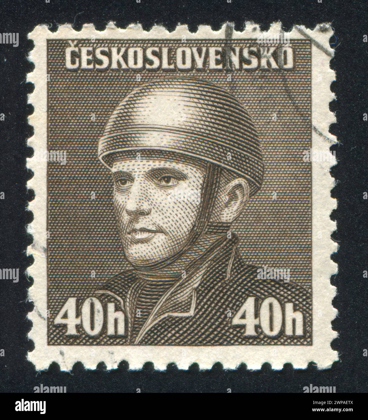 CZECHOSLOVAKIA - CIRCA 1945: stamp printed by Czechoslovakia, shows ...