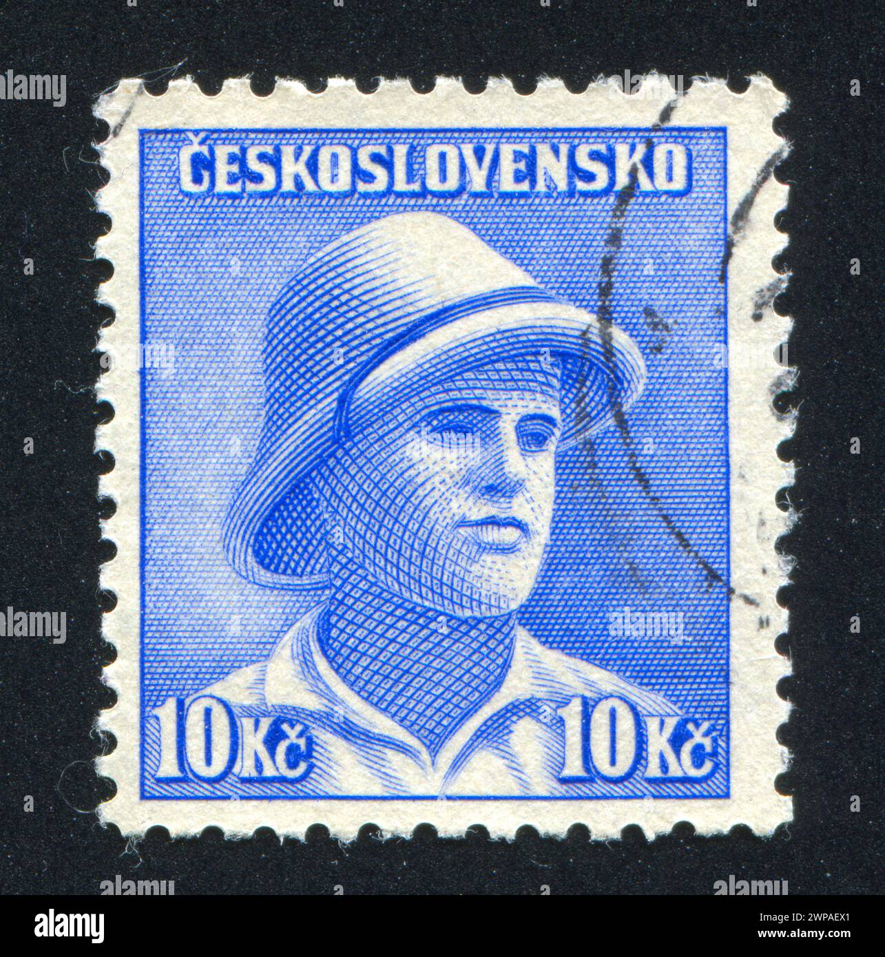 CZECHOSLOVAKIA - CIRCA 1945: stamp printed by Czechoslovakia, shows ...