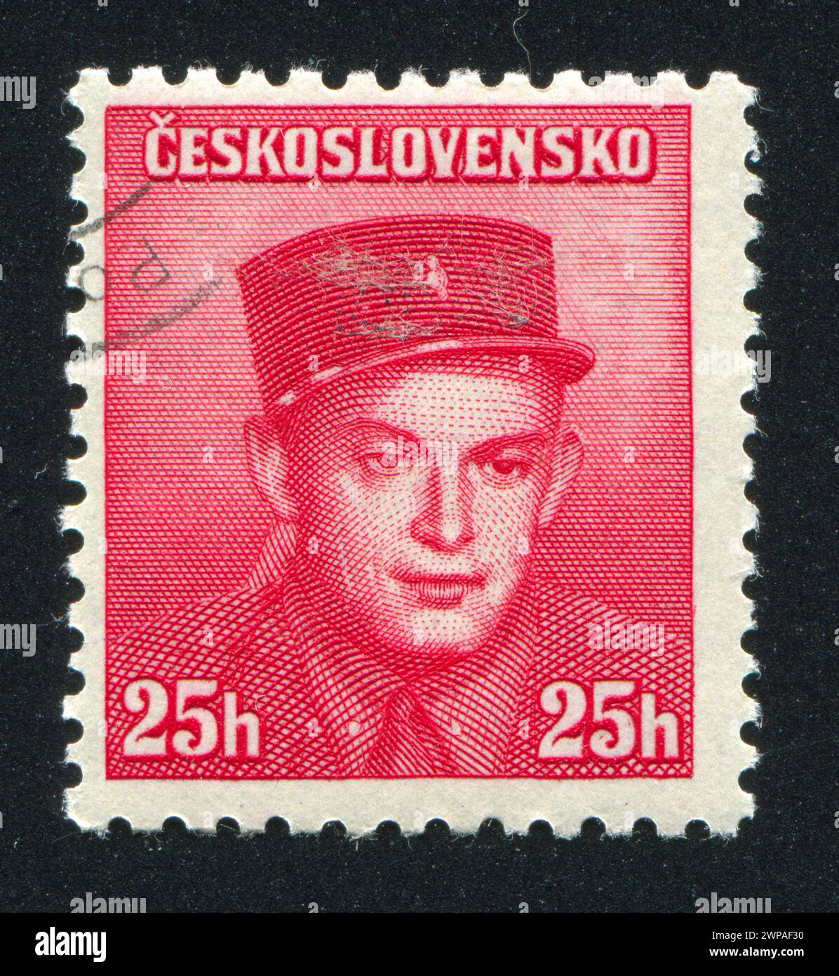 CZECHOSLOVAKIA - CIRCA 1945: stamp printed by Czechoslovakia, shows ...