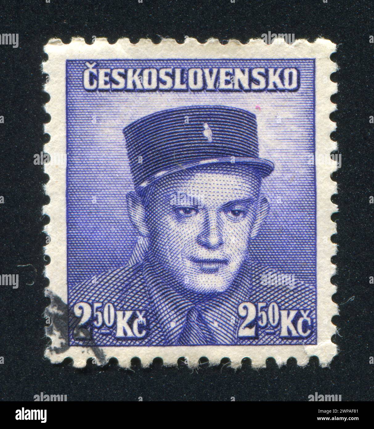 CZECHOSLOVAKIA - CIRCA 1945: stamp printed by Czechoslovakia, shows ...