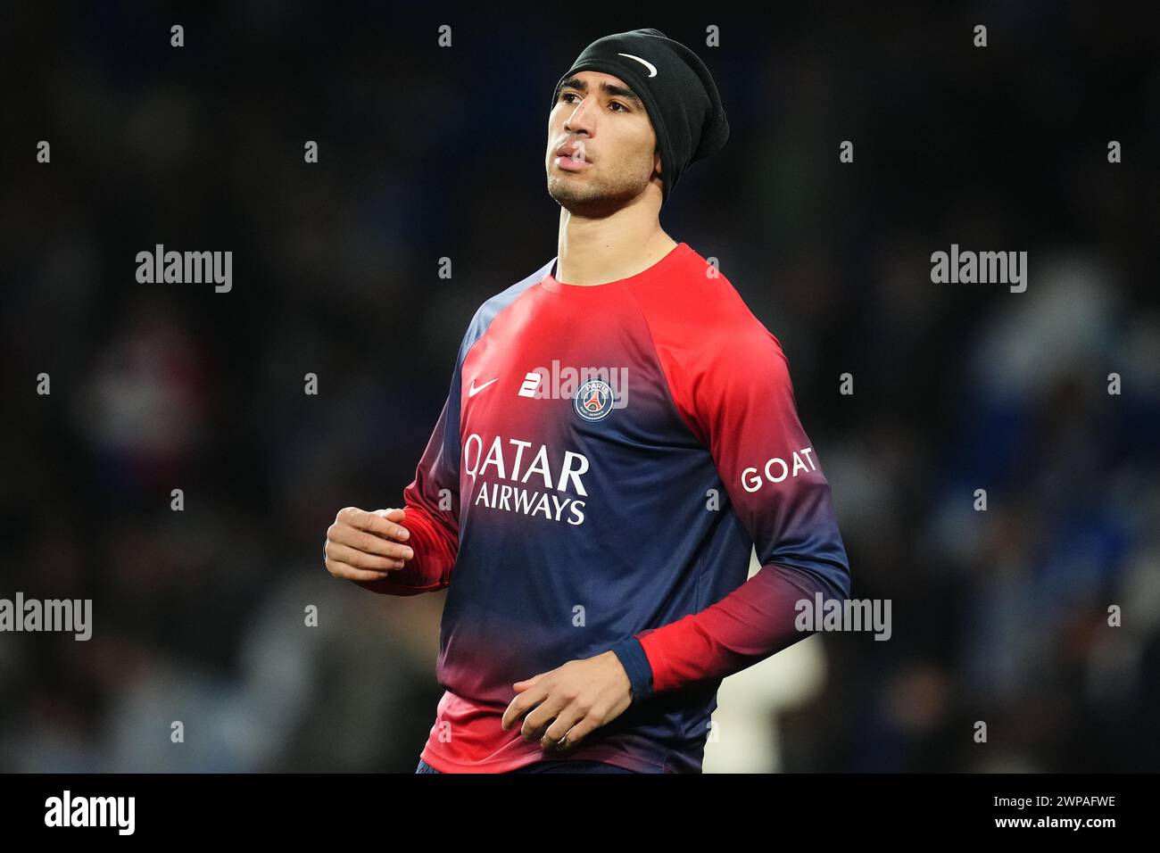San Sebastian, Spain. 05th Mar, 2024. Achraf Hakimi of Paris Saint ...