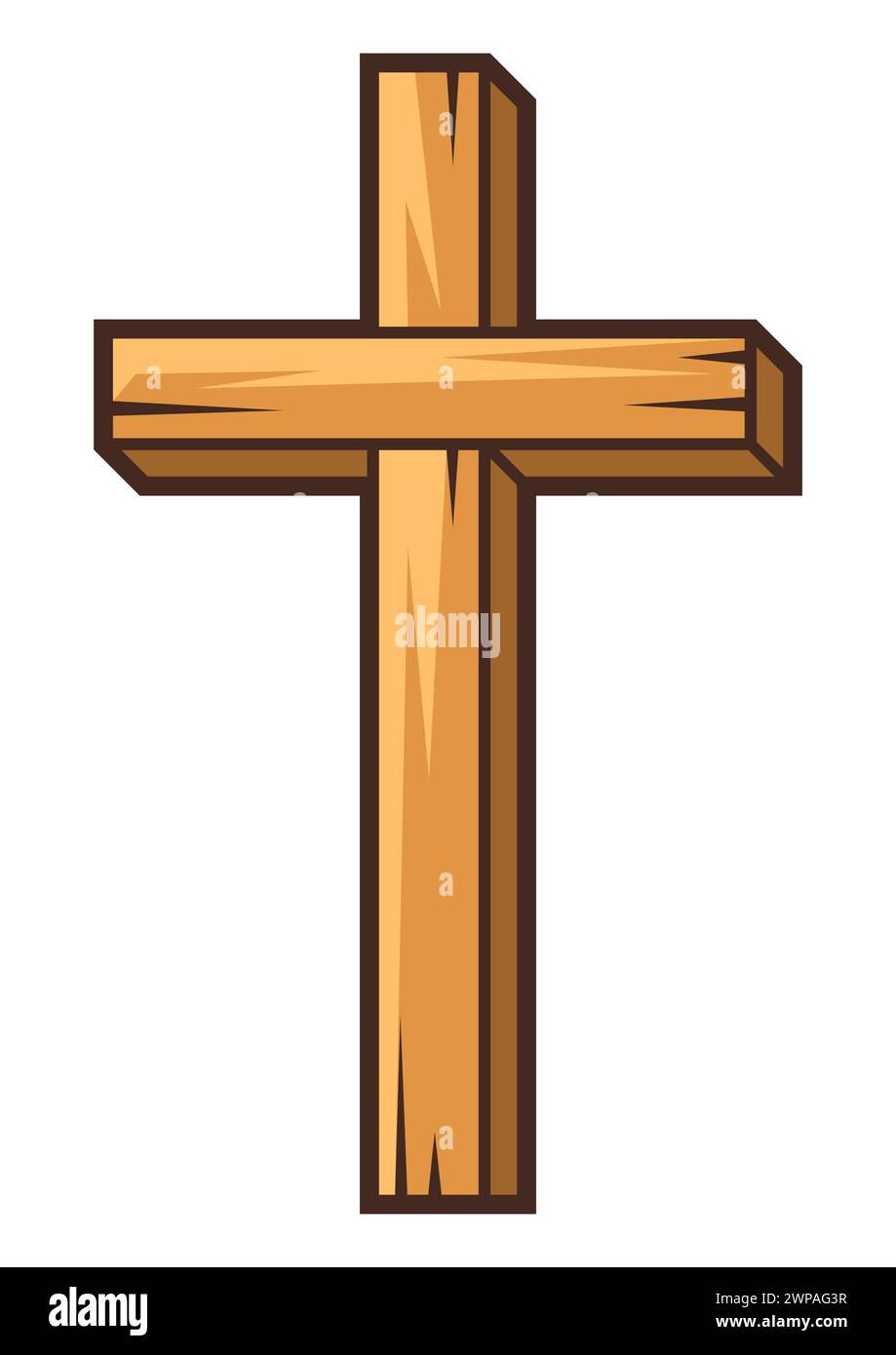 Christian wooden cross. Happy Easter image. Religious symbol Stock ...
