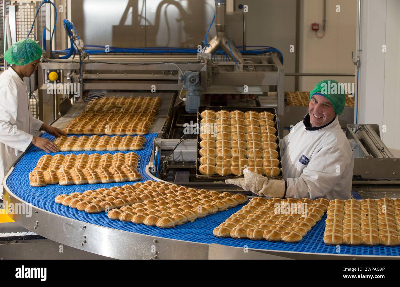 23/03/16 ***FILE PHOTO*** Hot cross buns being made for M&S at ...