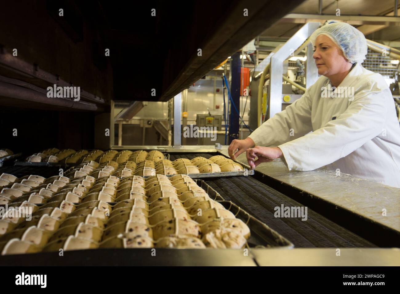 23/03/16 ***FILE PHOTO*** Hot cross buns being made for M&S at ...