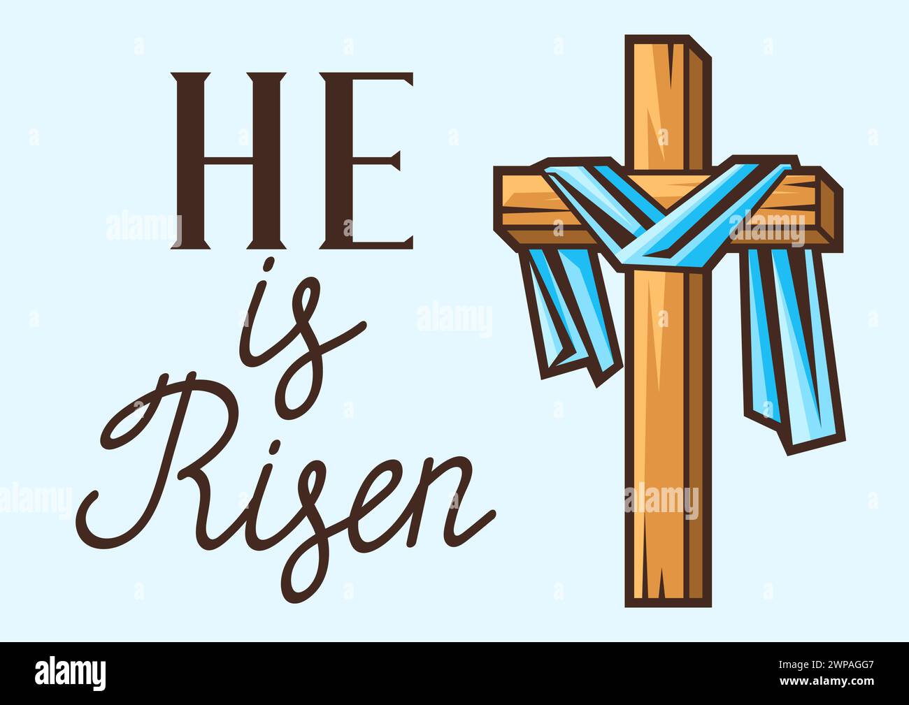 Cross easter cloth Stock Vector Images - Alamy