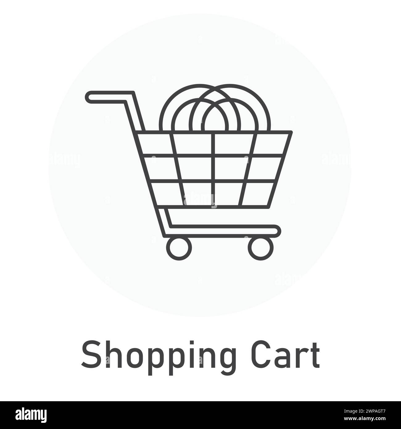 Shopping Cart Vector Illustration Icon Design Stock Vector Image & Art ...