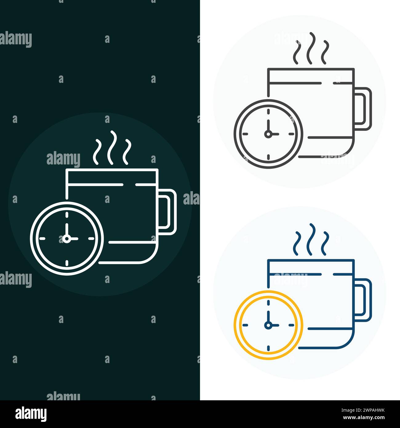 Coffee Break Vector Illustration Icon Design Stock Vector Image & Art ...