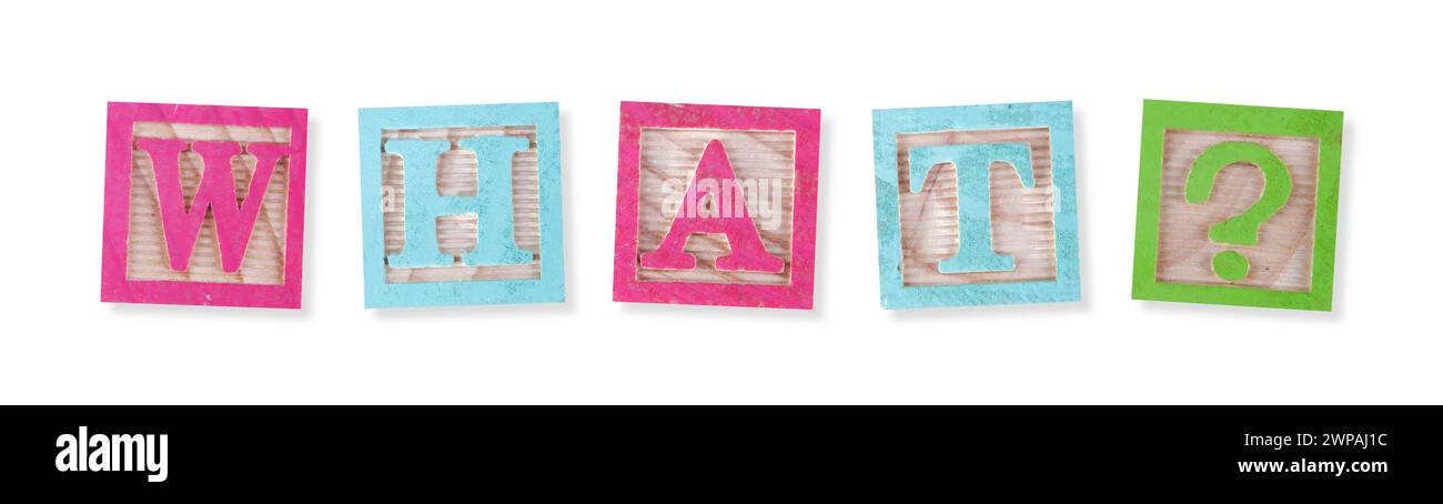 Wooden blocks symbol investment Cut Out Stock Images & Pictures - Alamy