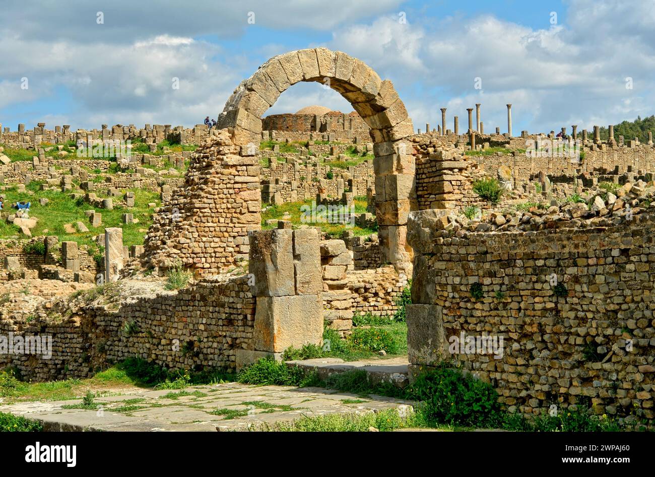 Roman arch construction at the gates of the Roman city of Cuicul ...