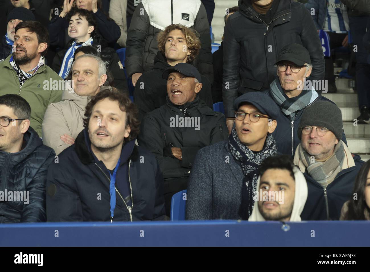Alain Roche, Antoine Kombouare, Laurent Blanc attend the UEFA Champions ...