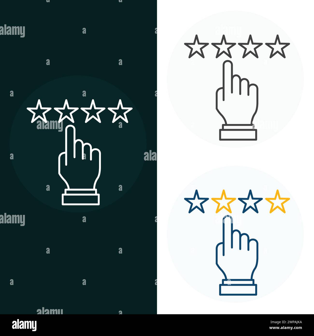 Feedback loop icon vector vectors hi-res stock photography and images ...