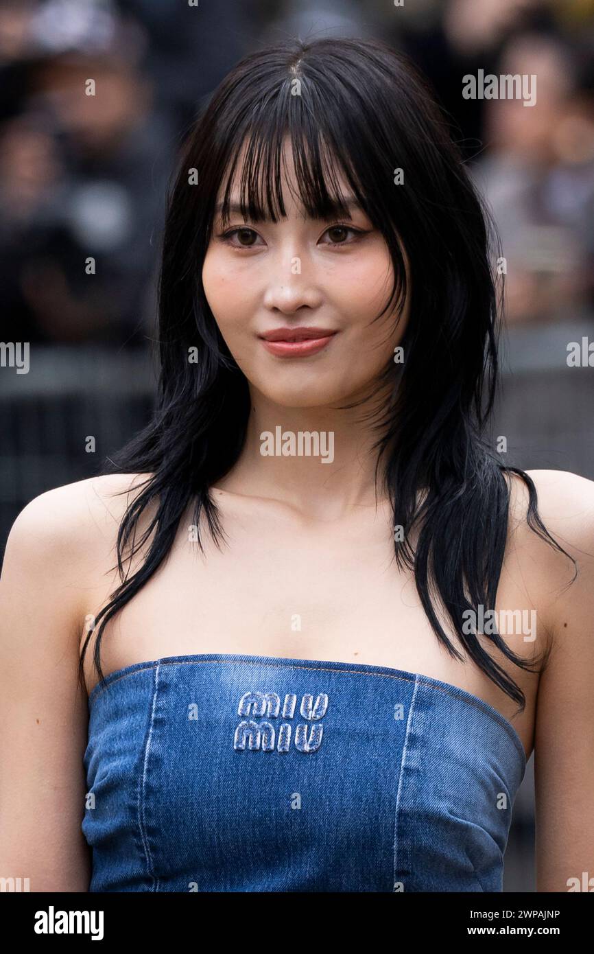 Momo arrives for the Miu Miu Fall/Winter 2024-2025 ready-to-wear ...