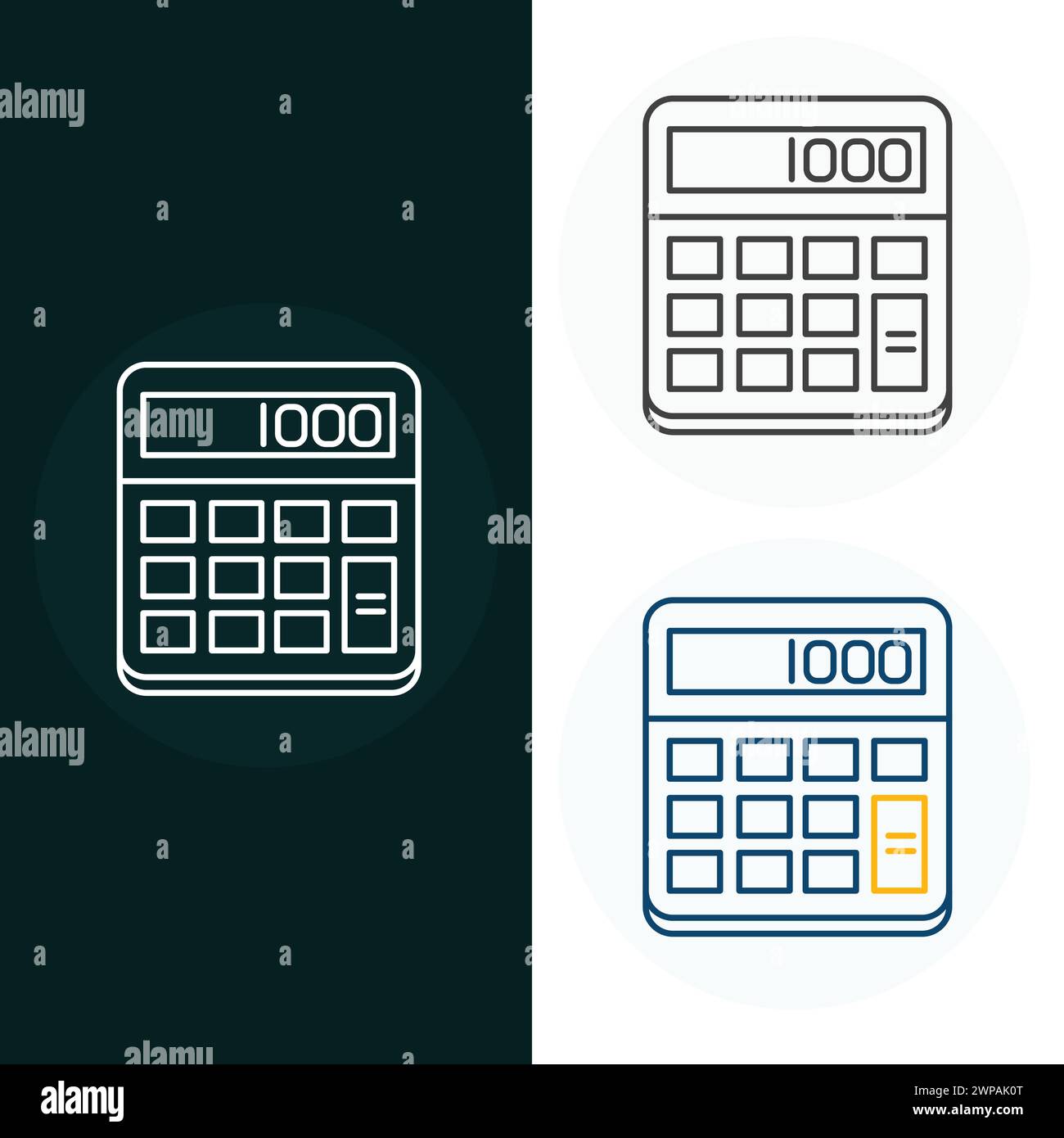Calculater symbols Stock Vector Images - Alamy