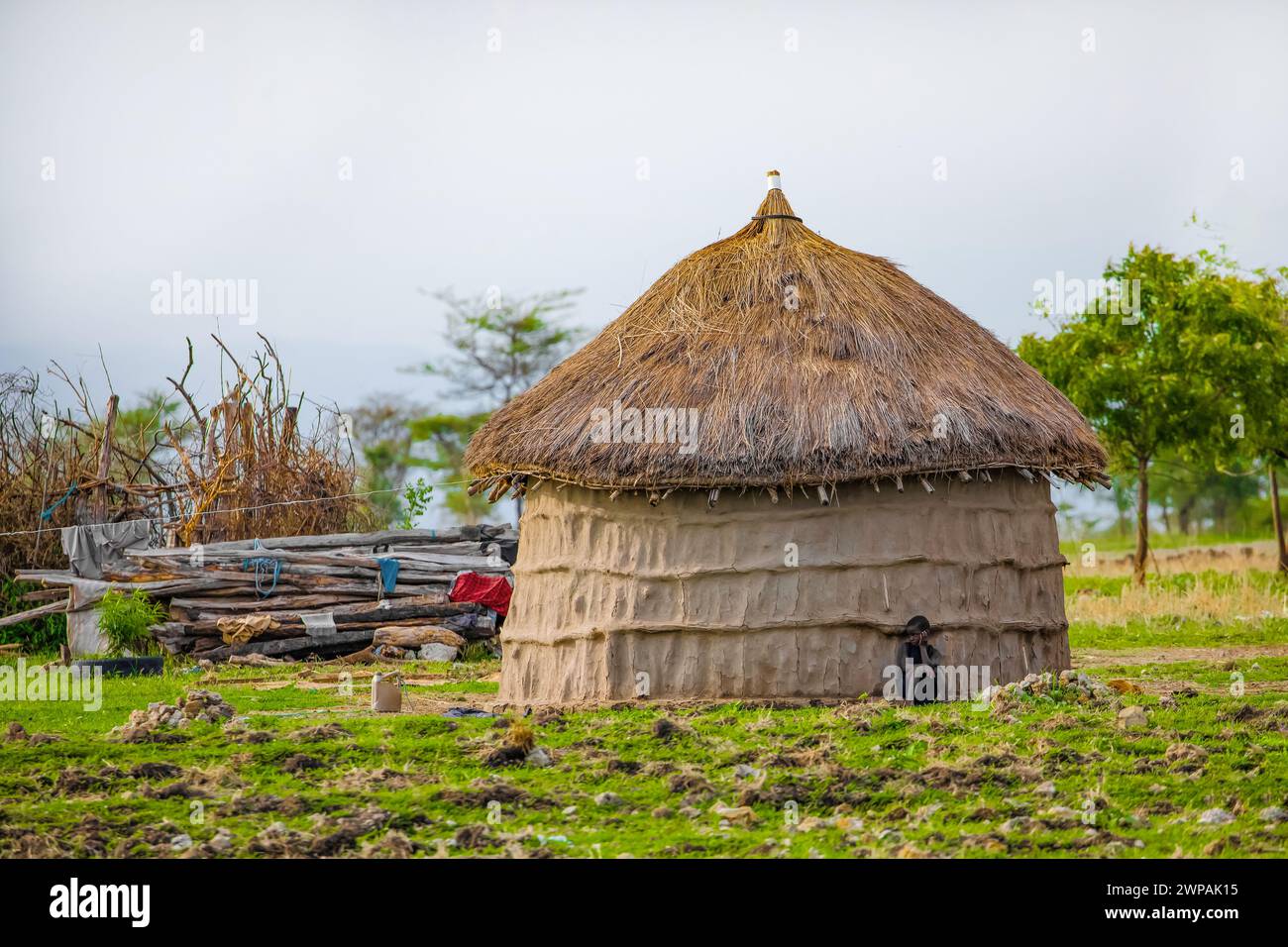 Arusha,Tanzania,Africa. 03.02. 2022. Traditional Masai village at ...