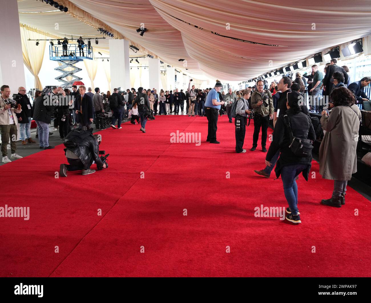 Atmosphere at the The 96th OSCARS Arrivals Carpet Roll Out held at the ...