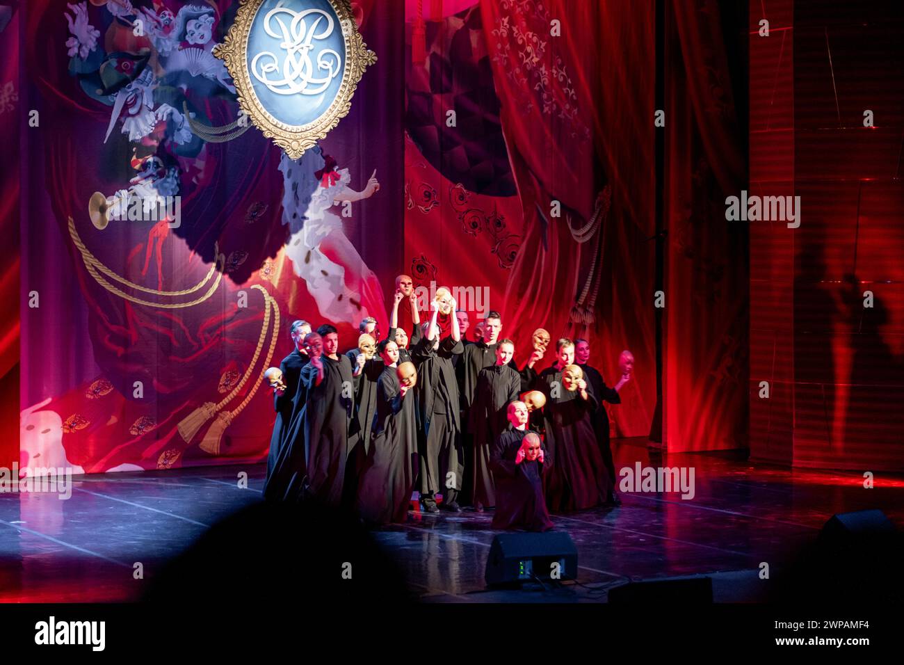 January 21, 2024, Kemerovo, Russia. Actresses and actors acting and ... January 21, 2024, Kemerovo, Russia. Actresses and actors acting and ...