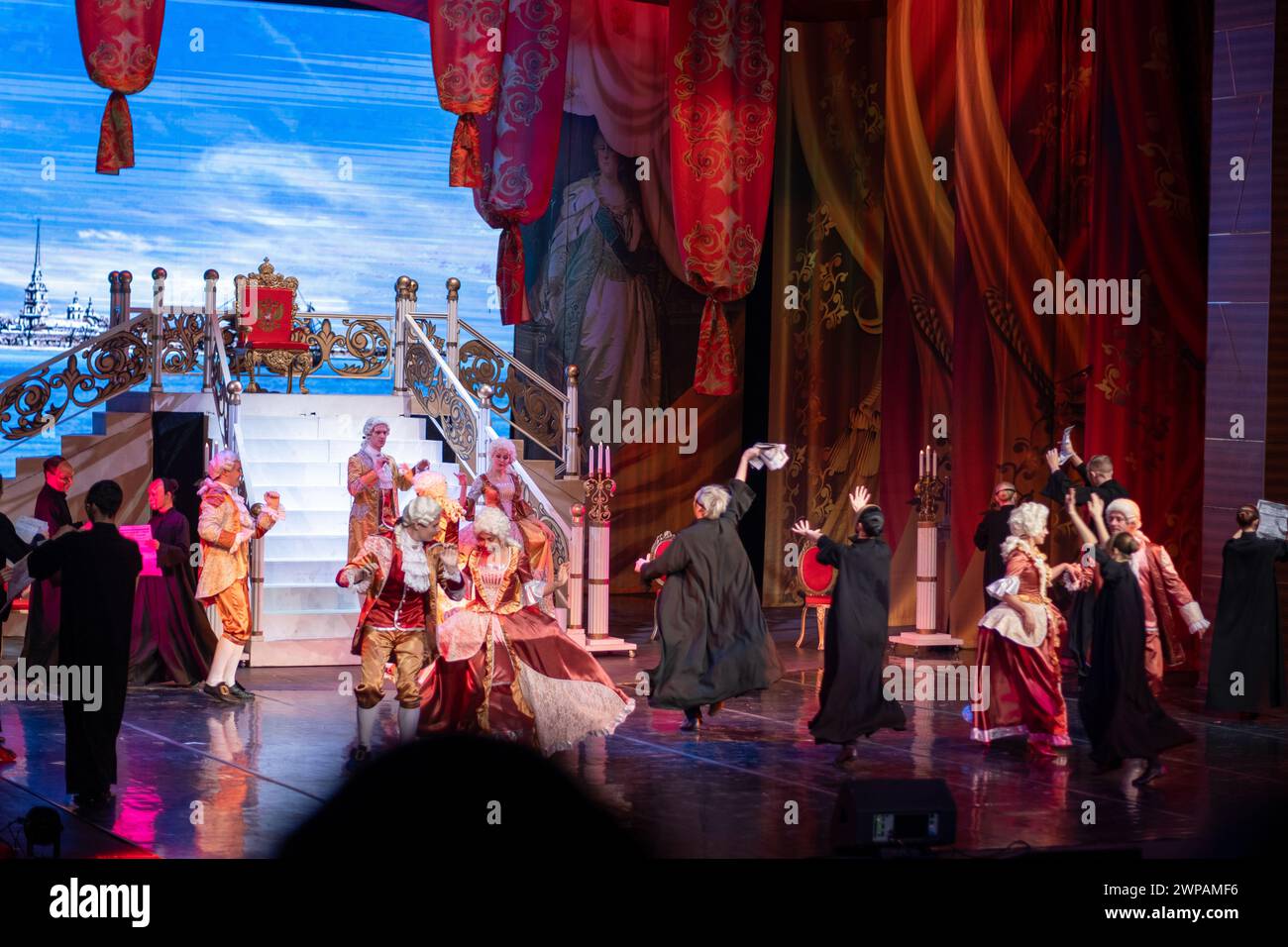 January 21, 2024, Kemerovo, Russia. Actresses and actors acting and ... January 21, 2024, Kemerovo, Russia. Actresses and actors acting and ...