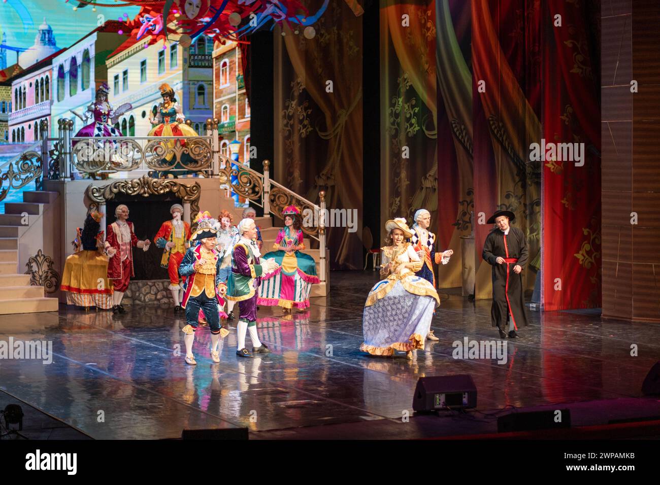January 21, 2024, Kemerovo, Russia. Actresses and actors acting and ... January 21, 2024, Kemerovo, Russia. Actresses and actors acting and ...