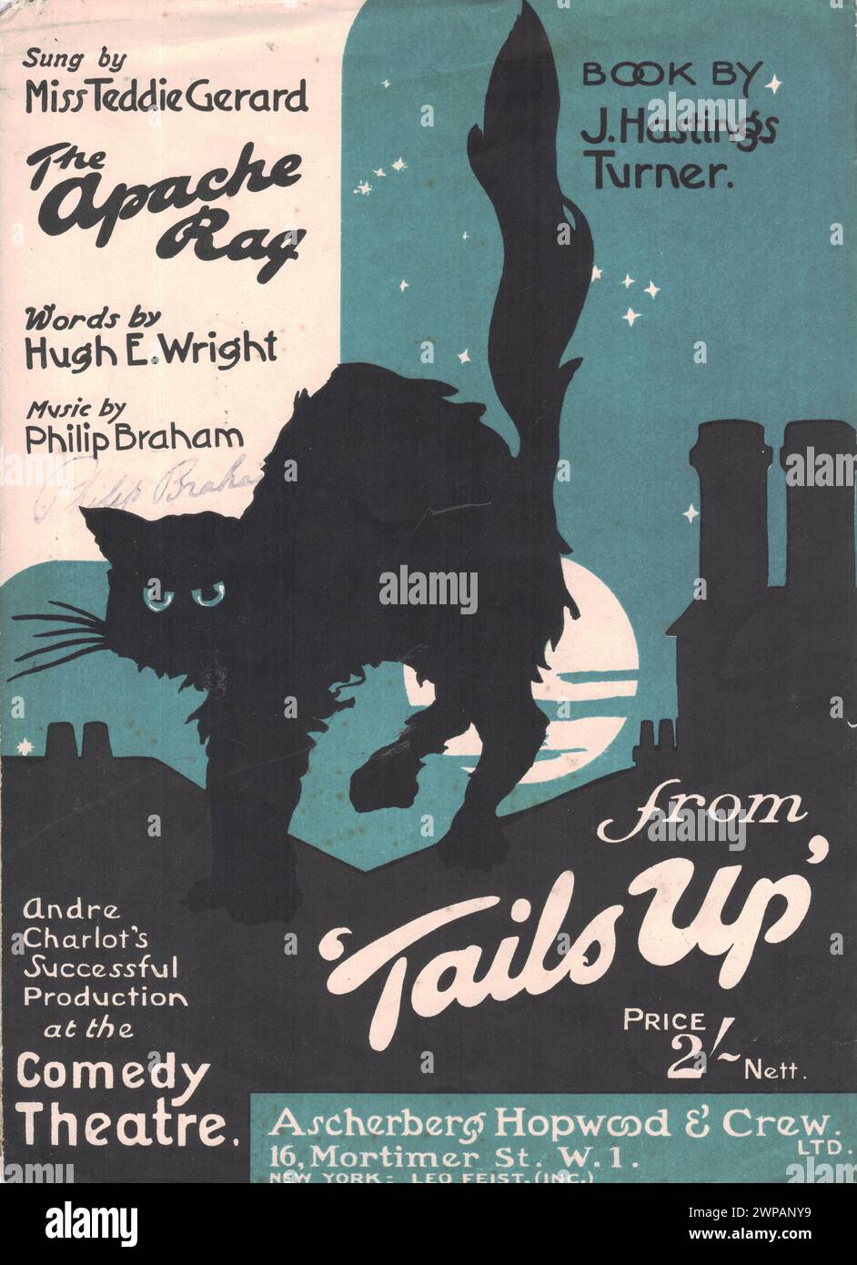 The Apache Rag, 1908 English Sheet Music Stock Photo - Alamy