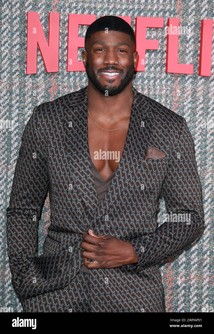 London, UK. 05th Mar, 2024. Toby Olubi A.K.A. Phantom from Gladiators ...