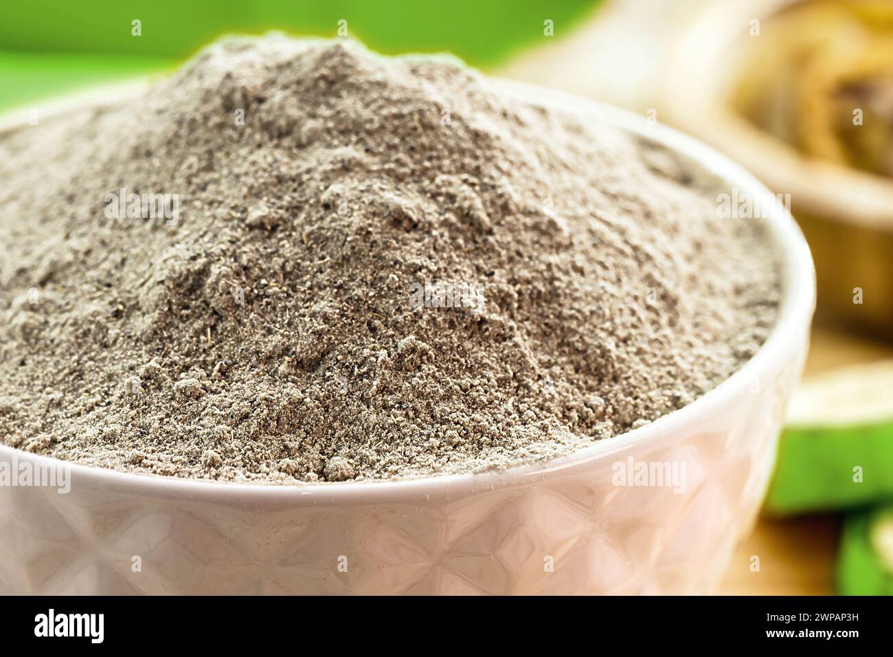green banana flour, gluten free healthy organic homemade flour Stock ...
