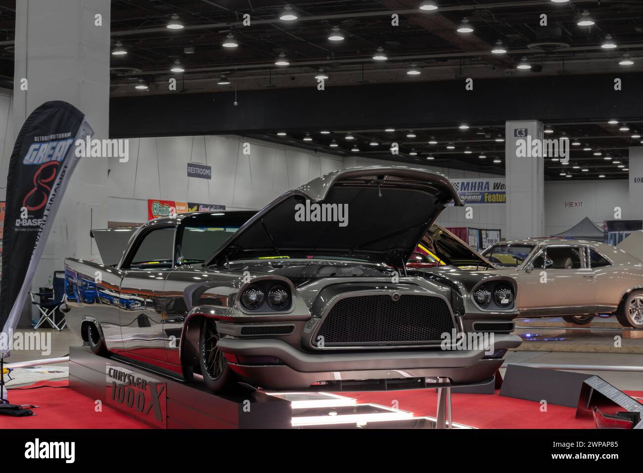 DETROIT, MI/USA - March 2, 2024: A 1959 Chrysler 300E “Chrysler 1000X ...