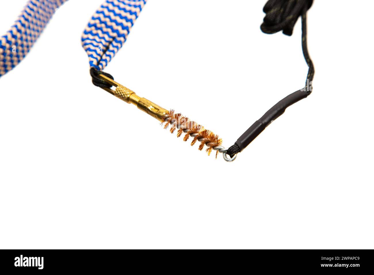 Flexible cleaning rod made of nylon tape for pulling through the barrel ...