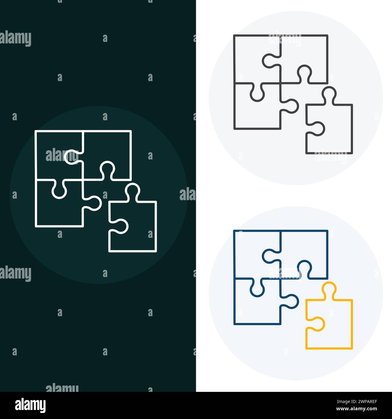 Puzzle Vector Illustration Icon Design Stock Vector Image & Art - Alamy