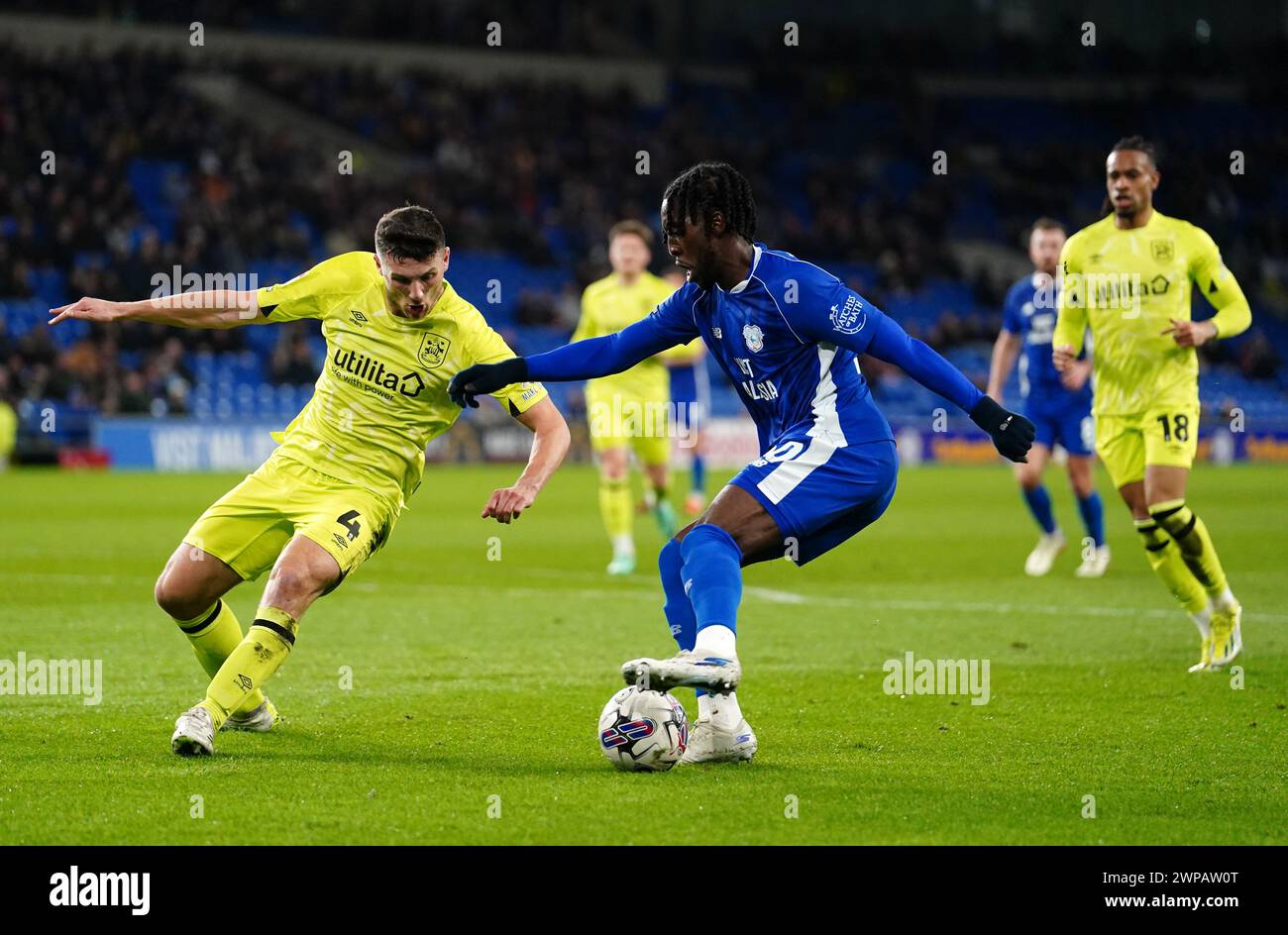 Huddersfield town's matty pearson during the sky bet championship match ...