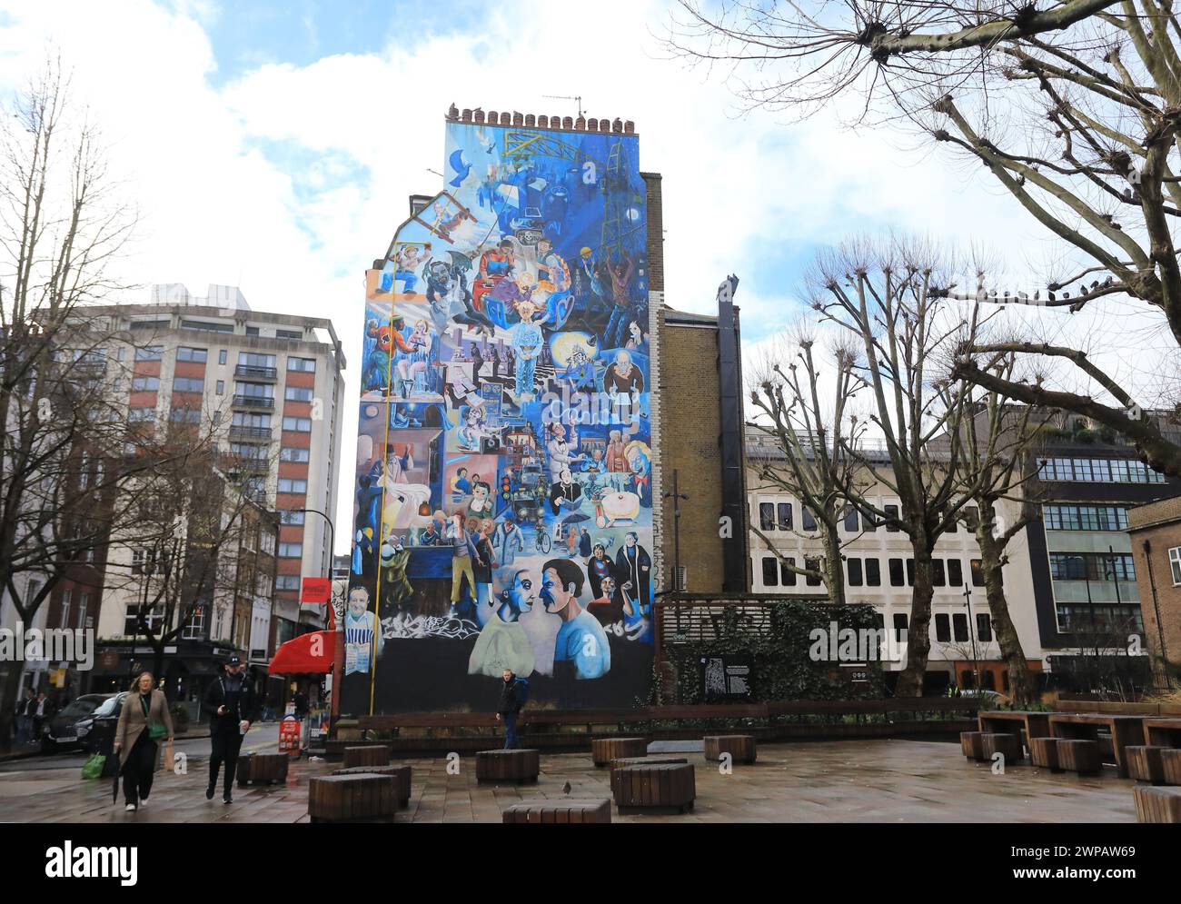 Fitzrovia Mural, commissioned by Camden Council for the local community ...