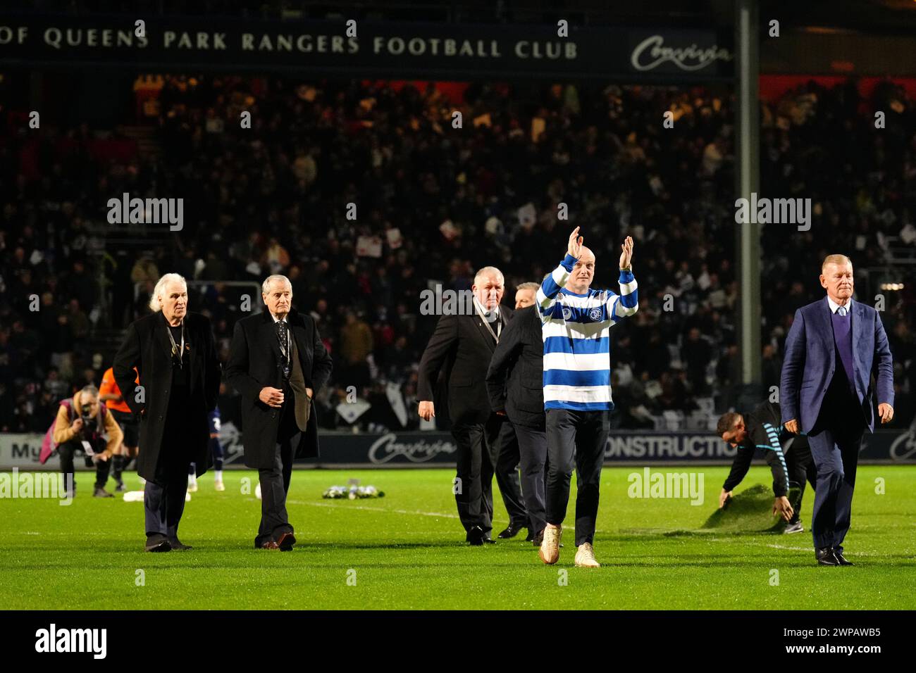 Former Queens Park Rangers player and manager Gerry Francis (left) and ...