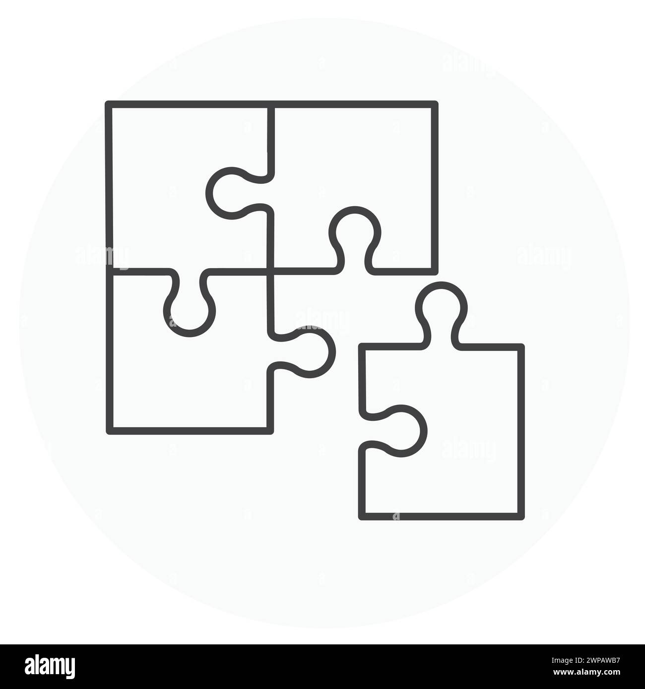 Puzzle Vector Illustration Icon Design Stock Vector Image & Art - Alamy