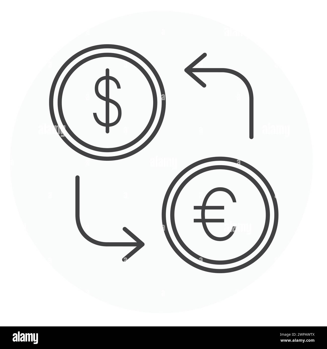 Currency Exchange Vector Illustration Icon Design Stock Vector Image ...