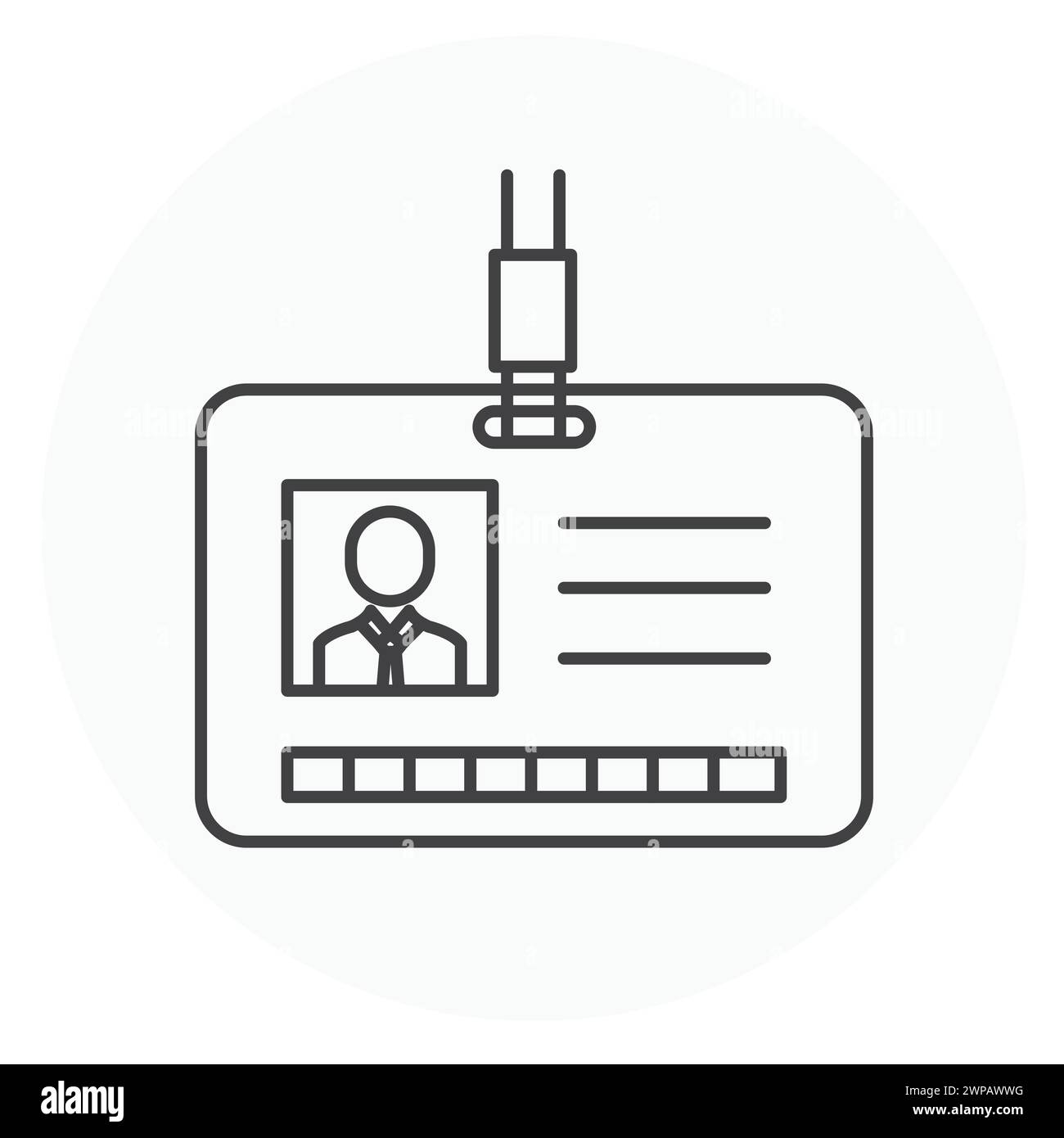 Security Pass Entry ID Card Vector Illustration Icon Design Stock Vector Image & Art - Alamy