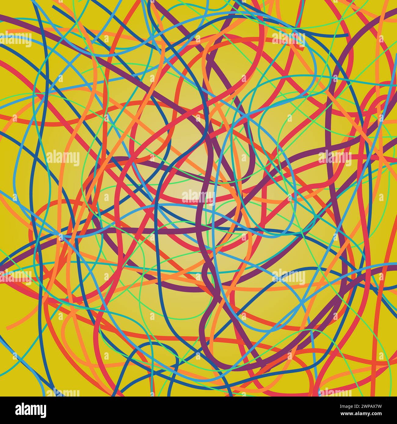 Vector background with moving colorful lines. Bright curves lines with ...