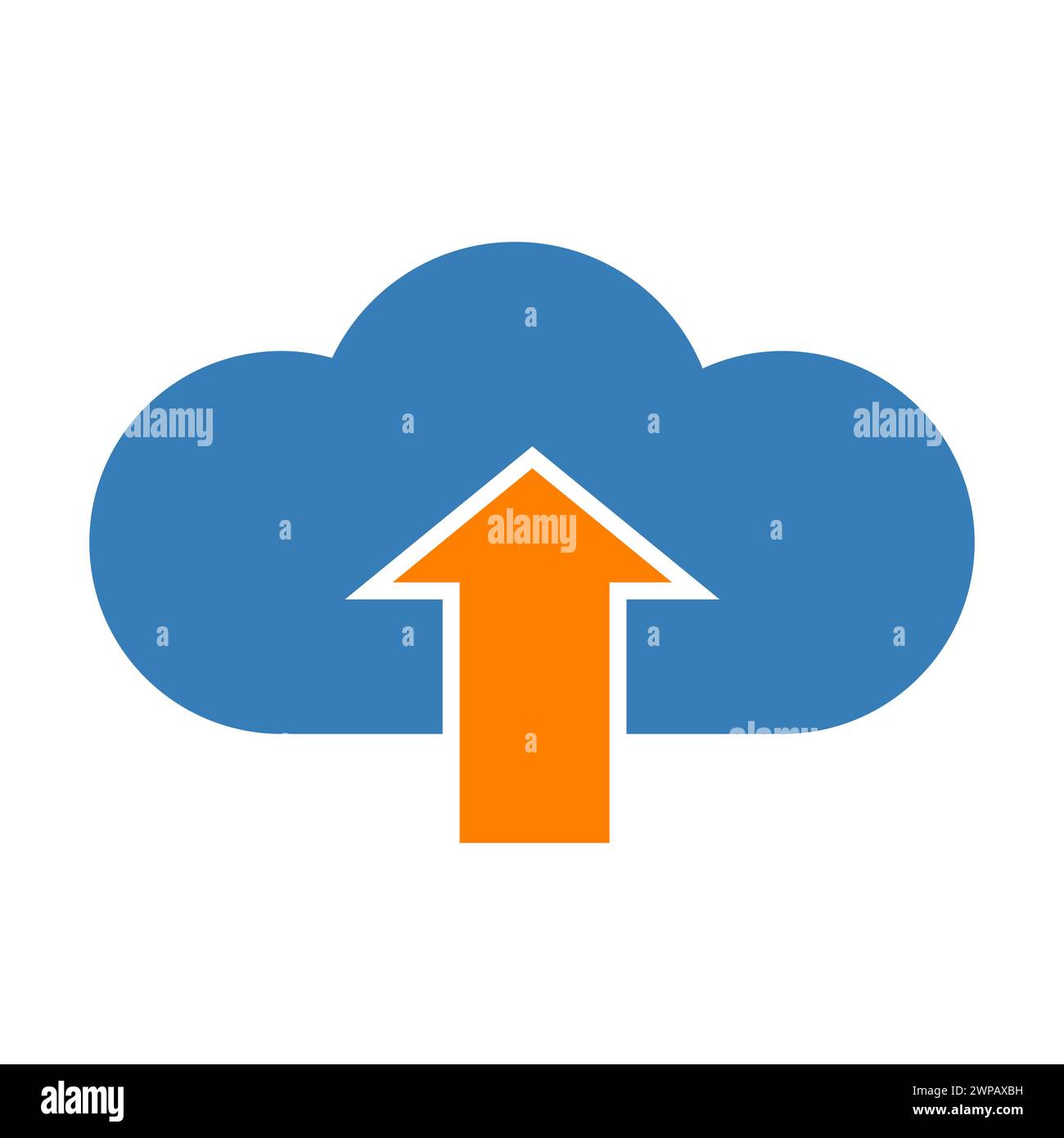 Upload cloud icon. Vector illustration Stock Vector Image & Art - Alamy