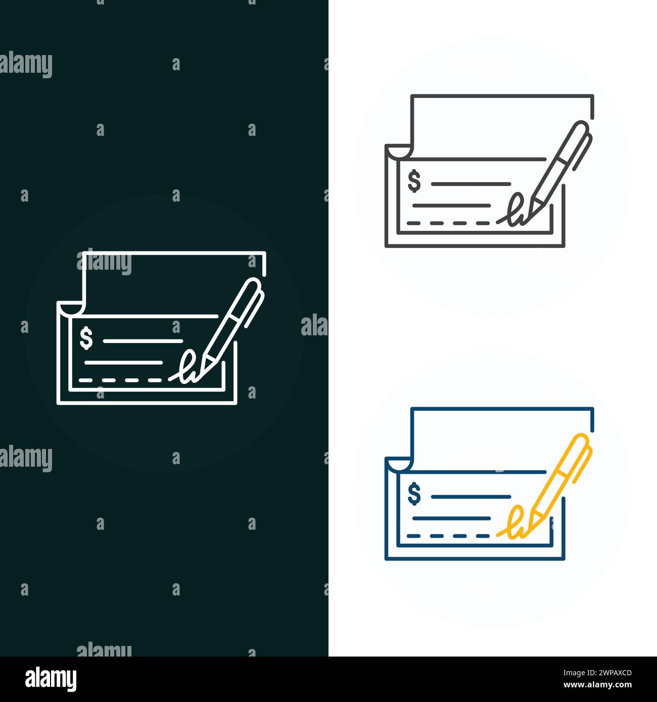 Personal Check Vector Illustration Icon Design Stock Vector Image & Art ...