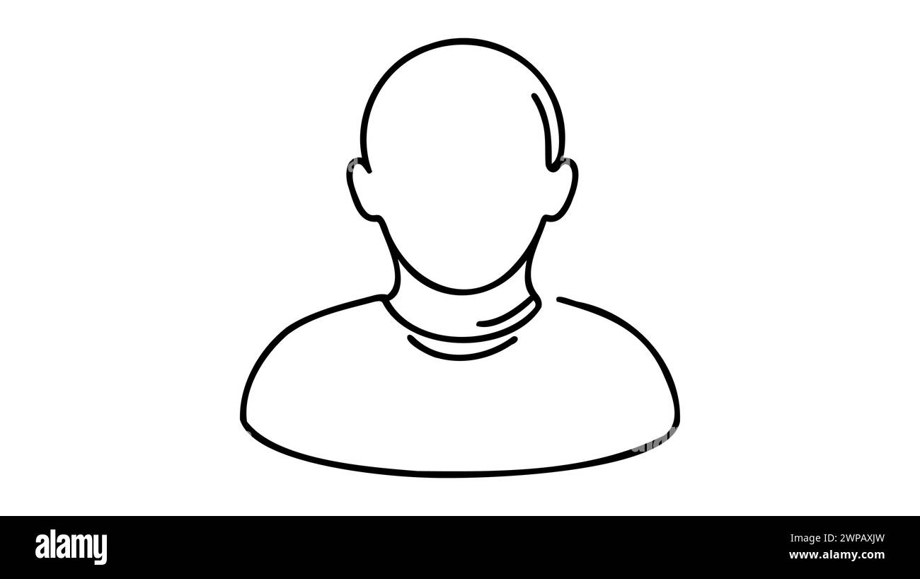 User Icon in trendy flat style isolated on grey background. User ...