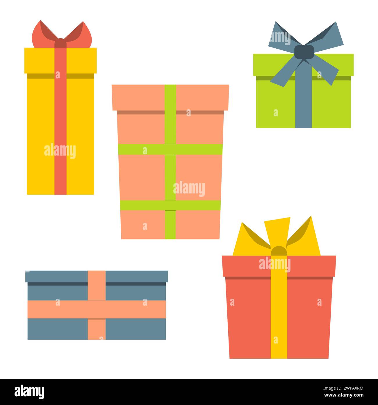 Five multi colored Stock Vector Images - Alamy