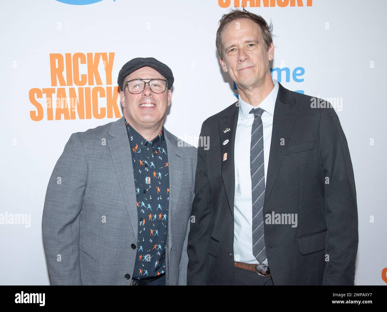 Brian Jarvis and James Lee Freeman attend premiere of 'Ricky Stanicky ...
