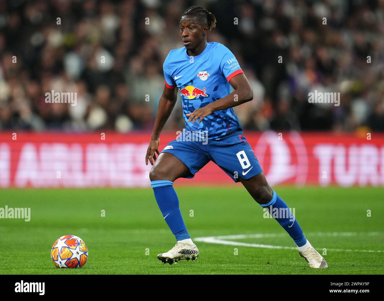 Madrid, Spain. 06th Mar, 2024. Amadou Haidara of RB Leipzigduring the ...