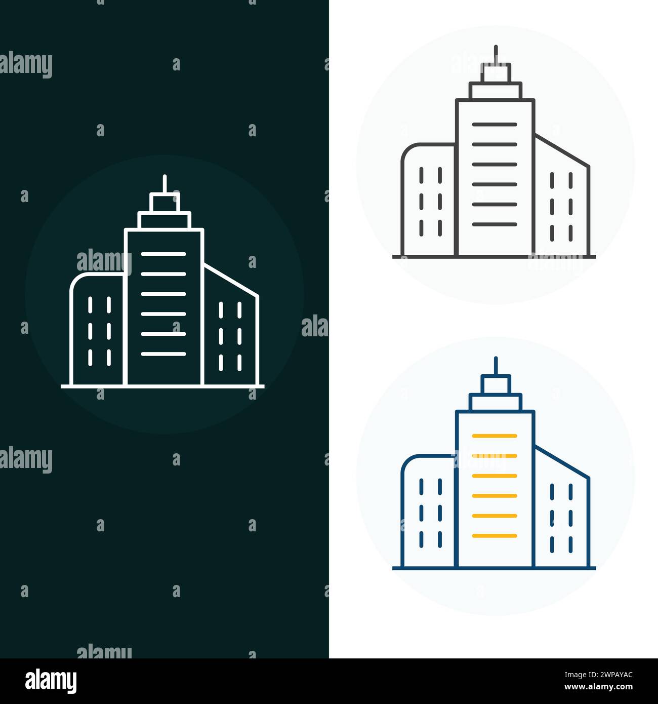 Business district symbols hi-res stock photography and images - Alamy