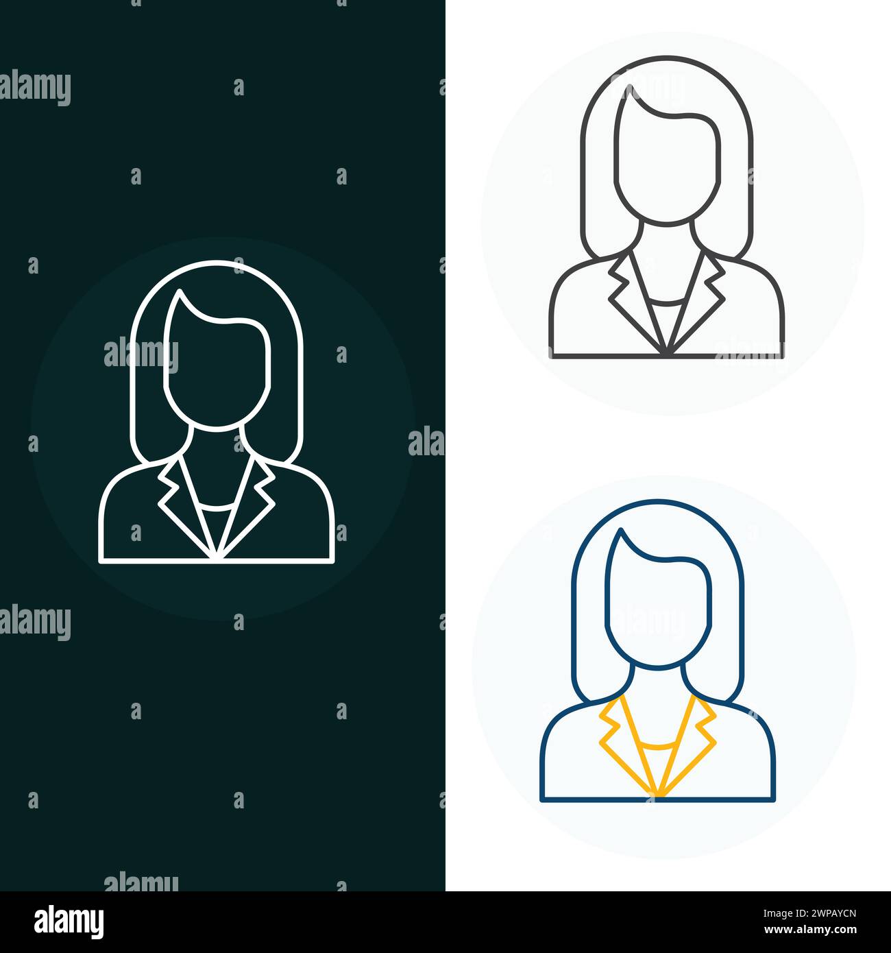 Business Women Vector Illustrtaion Icon Design Stock Vector Image & Art ...