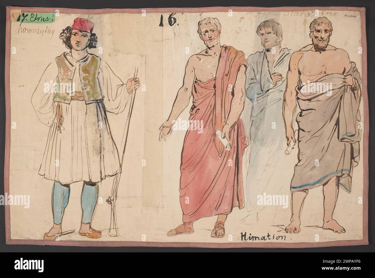 Illustration by Wojciech Gerson, 1860-1872, showing ancient and modern ...