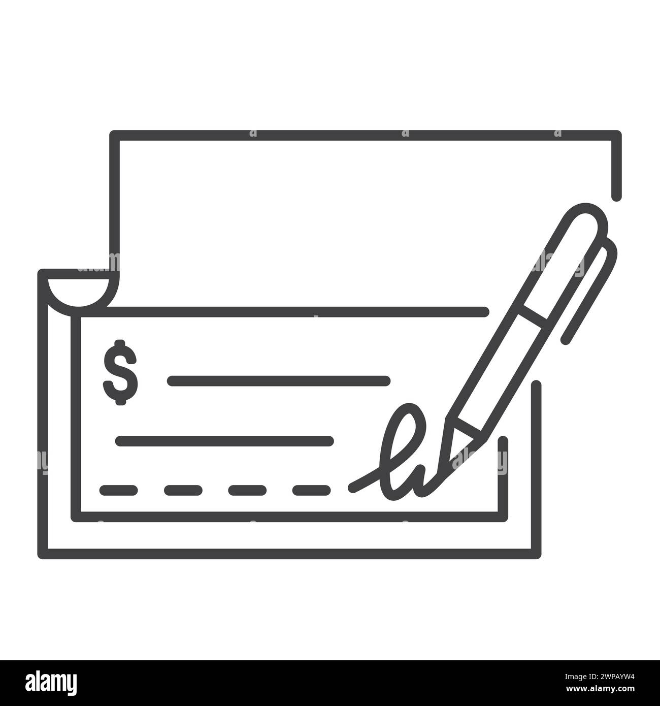 Personal Check Vector Illustration Icon Design Stock Vector Image & Art ...