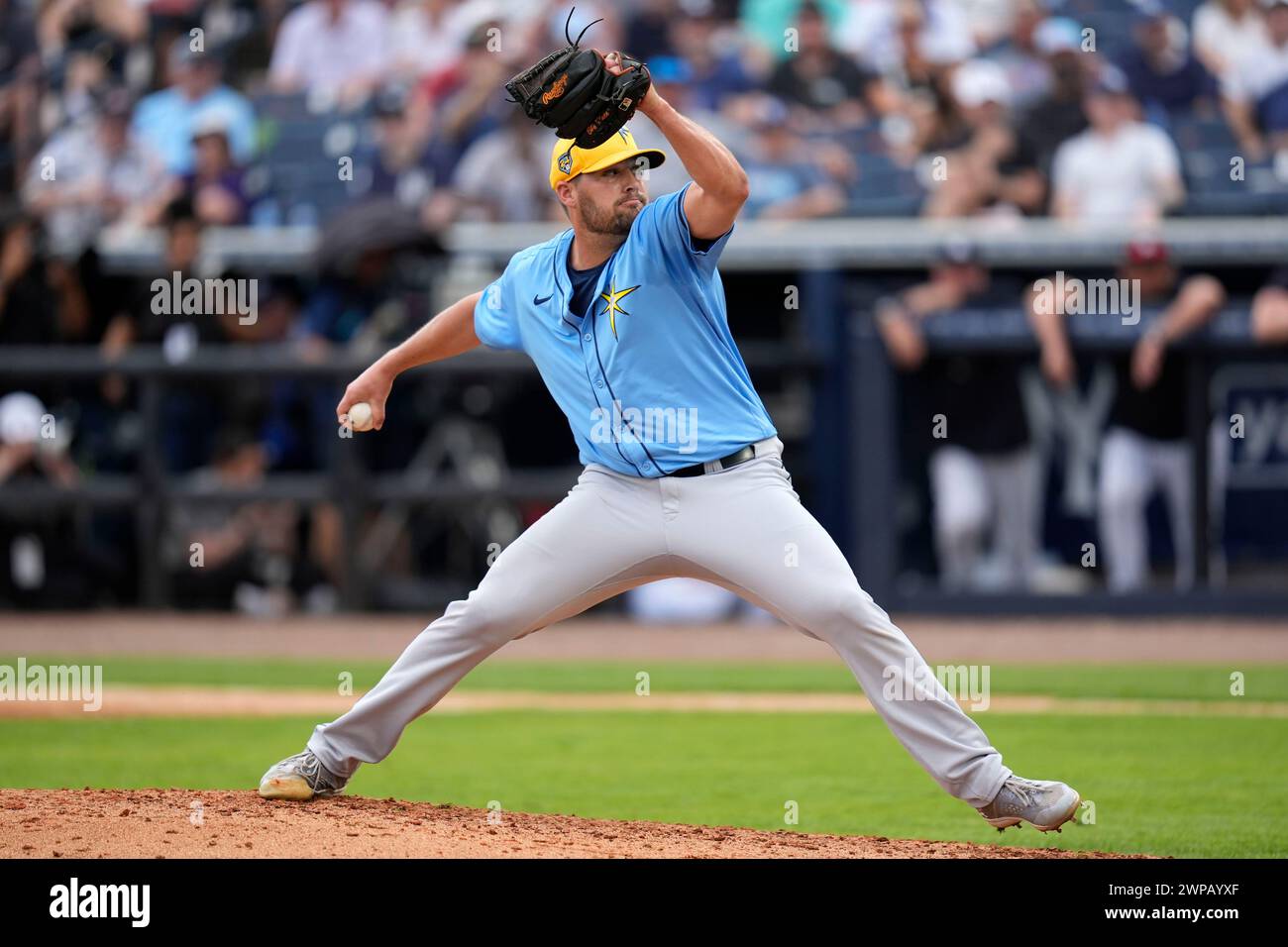 Tampa Bay Rays pitcher Joe Record throws in the fifth inning of a ...