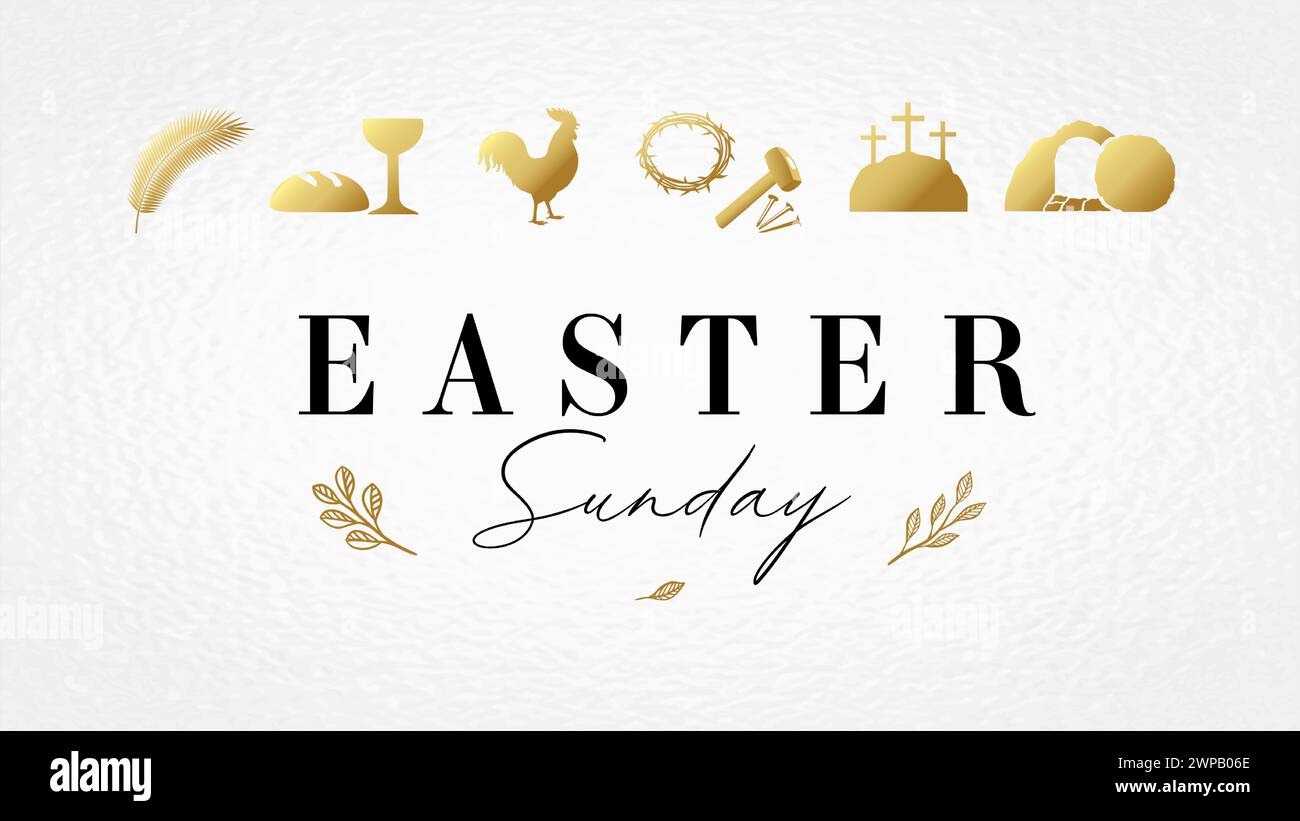 Easter Sunday services - celebrate the Resurrection, greeting card ...