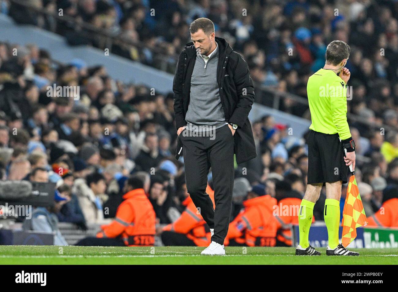Jacob Neestrup manager of FC Copenhagen is dejected during the UEFA ...