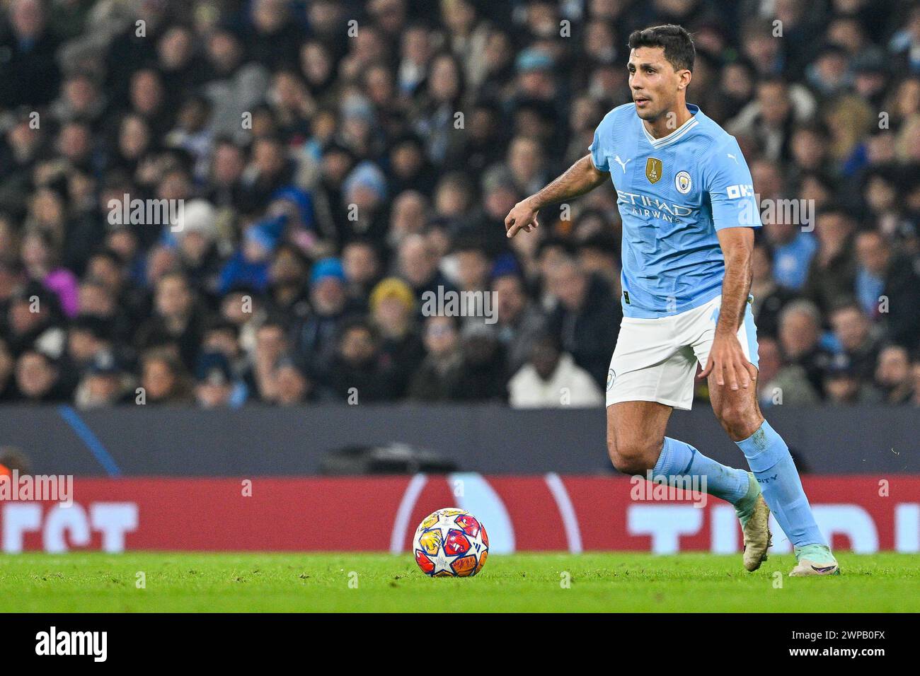 Rodri of Manchester City in action during the UEFA Champions League ...